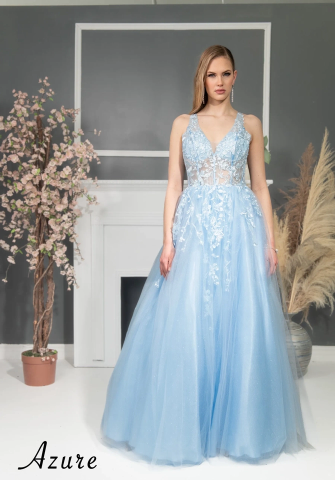 Azure Dress - A8052 | Elizabeth Noel
