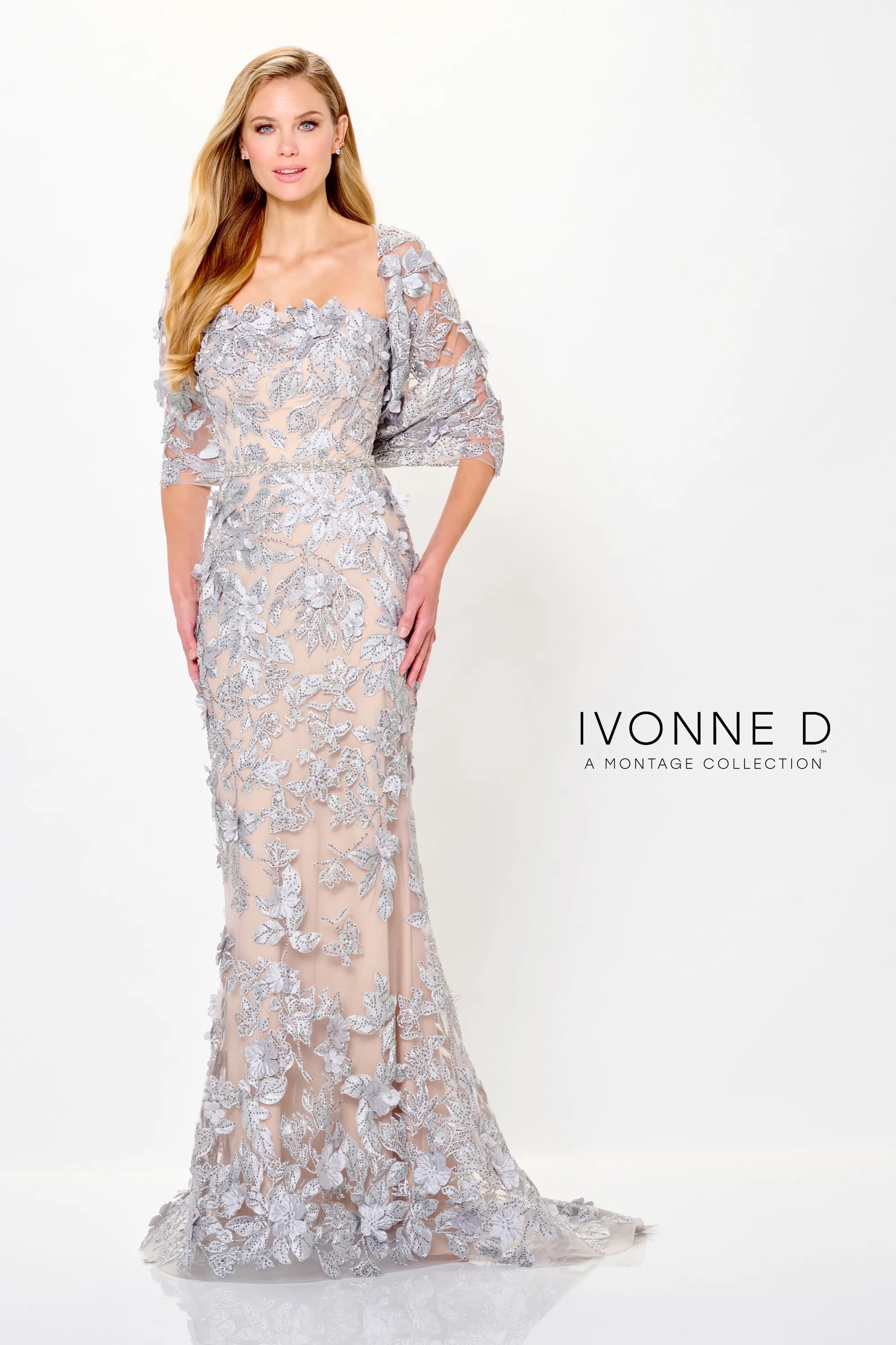 Floral Appliqué Mother of the Bride Dresses | Mon Cheri Bridals