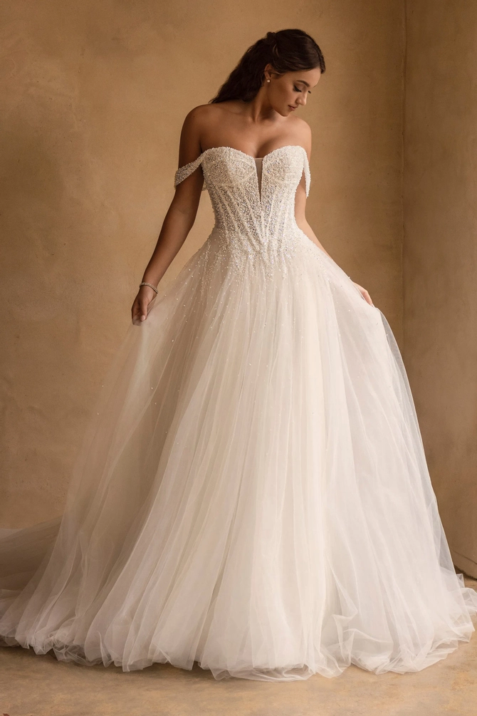 Romantic Wedding Dress with Corset Bodice | Sophia Tolli Alice Y3176