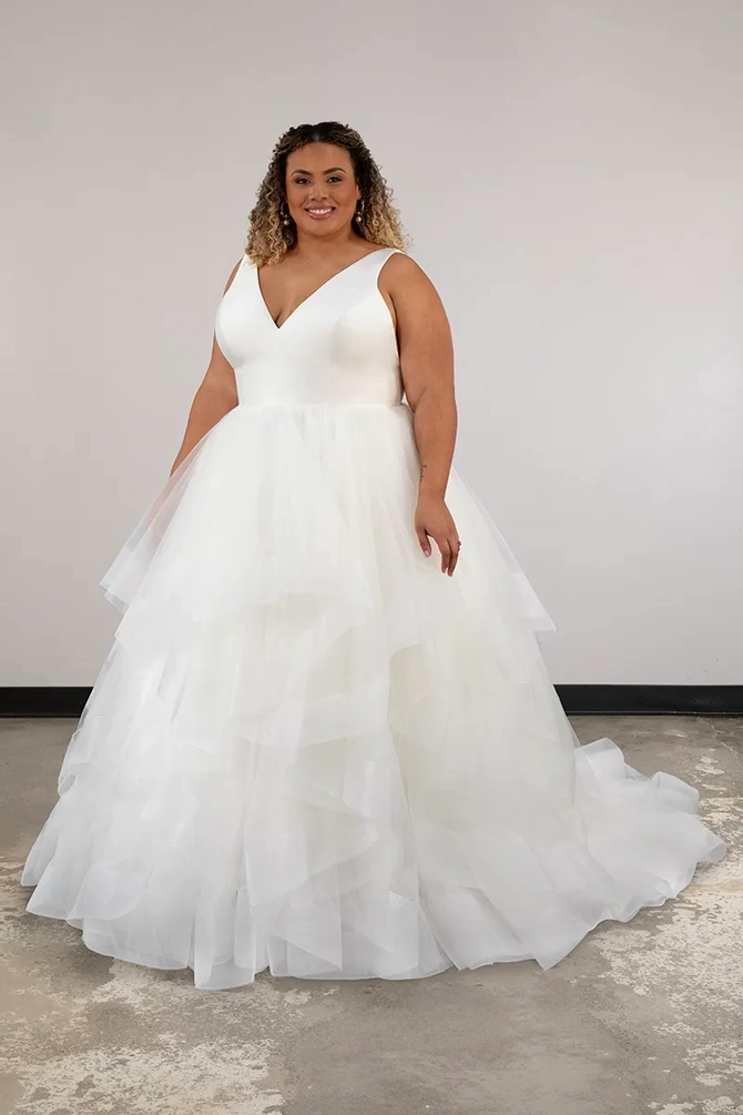 Essense of Australia Plus Size - D4012 | White Wisteria Bridal Boutique