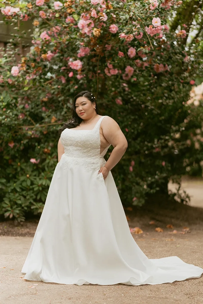 Stella York Plus Size - 7897 | White Lace and Promises