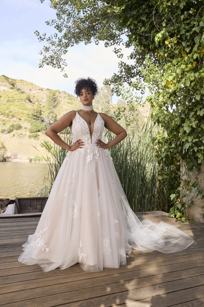 Beloved by Casablanca - BL472C | White Wisteria Bridal Boutique