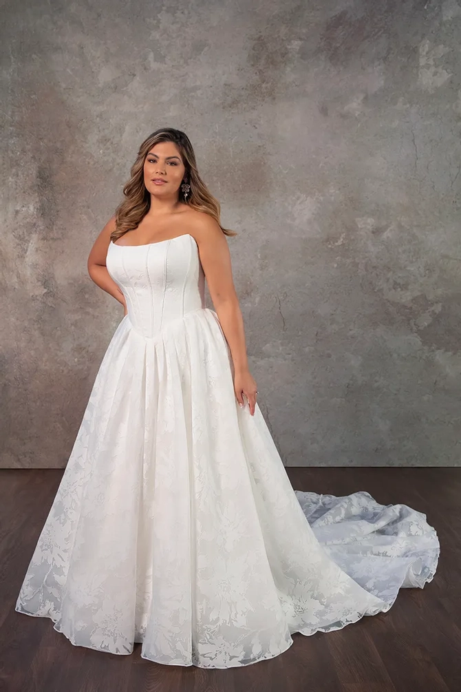 Essense of Australia Plus Size - D4158 | White Wisteria Bridal Boutique