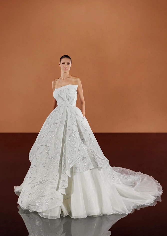 Pronovias Privee | Cristina's Bridal - Shalima | Boston Bridal Atelier