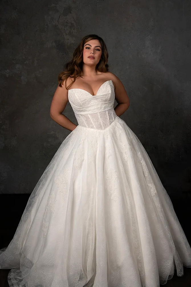 Essense of Australia Plus Size - D4270 | White Wisteria Bridal Boutique